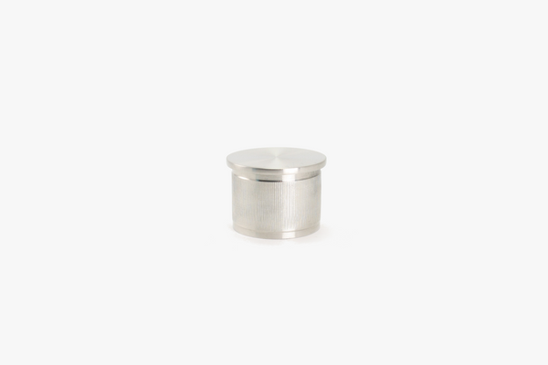 Flat end cap for round tube - Brushed stainless steel – Vancouver ...